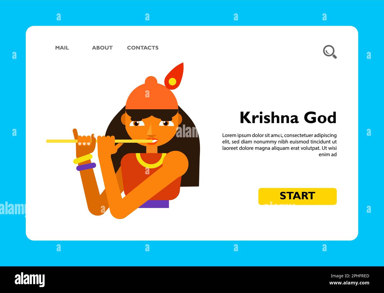 Krishna Stock Vector Images - Alamy