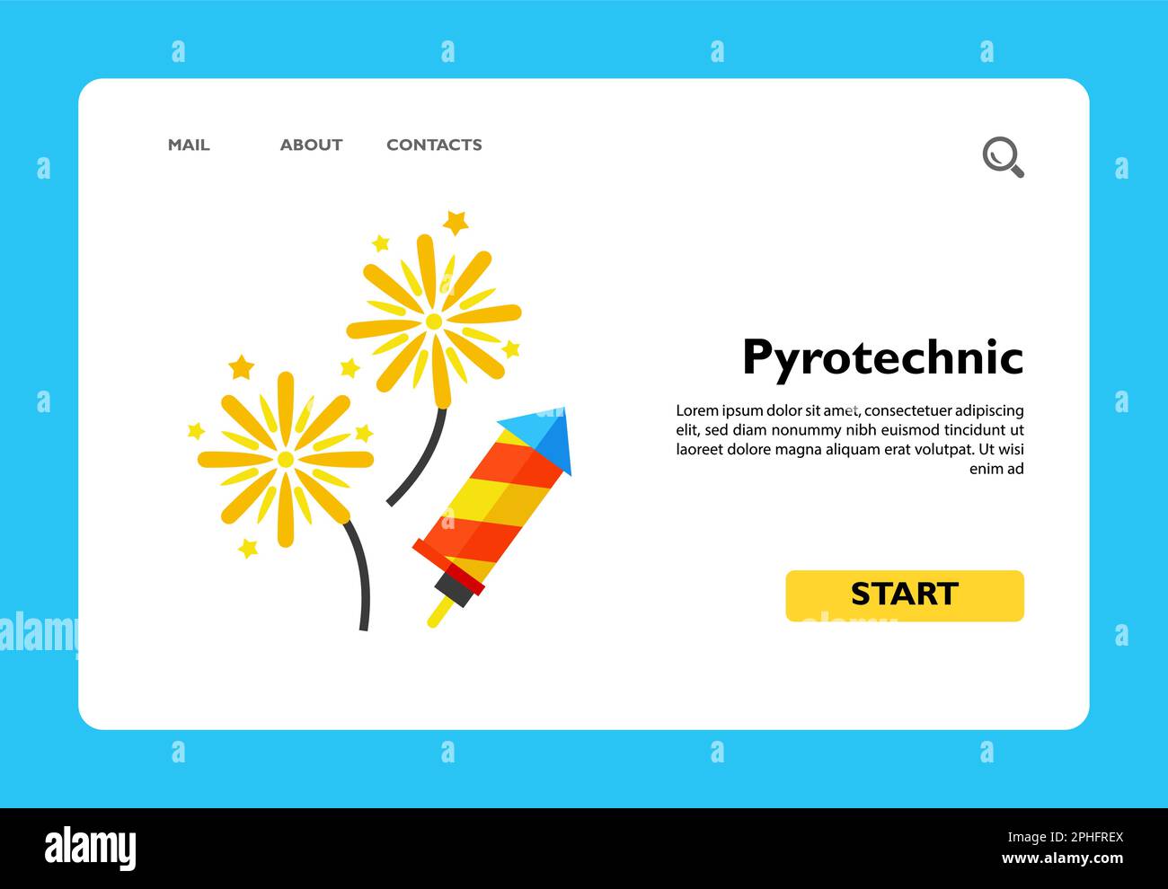 Exploding pyrotechnic rockets vector icon Stock Vector Image & Art - Alamy