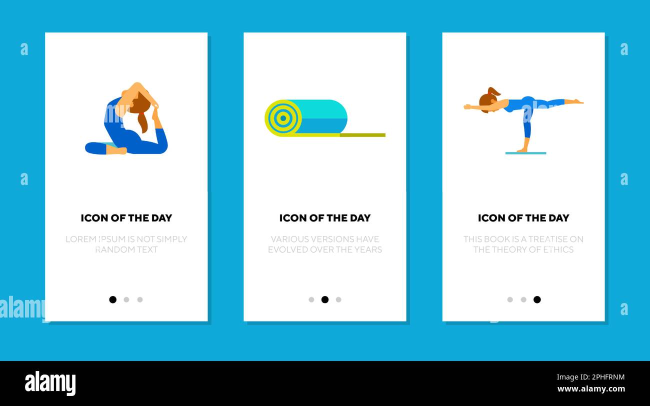 Yoga meditation exercise stretching pictogram Stock Vector Images - Alamy