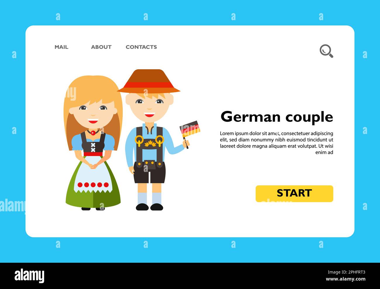 Germany woman in traditional Stock Vector Images - Alamy