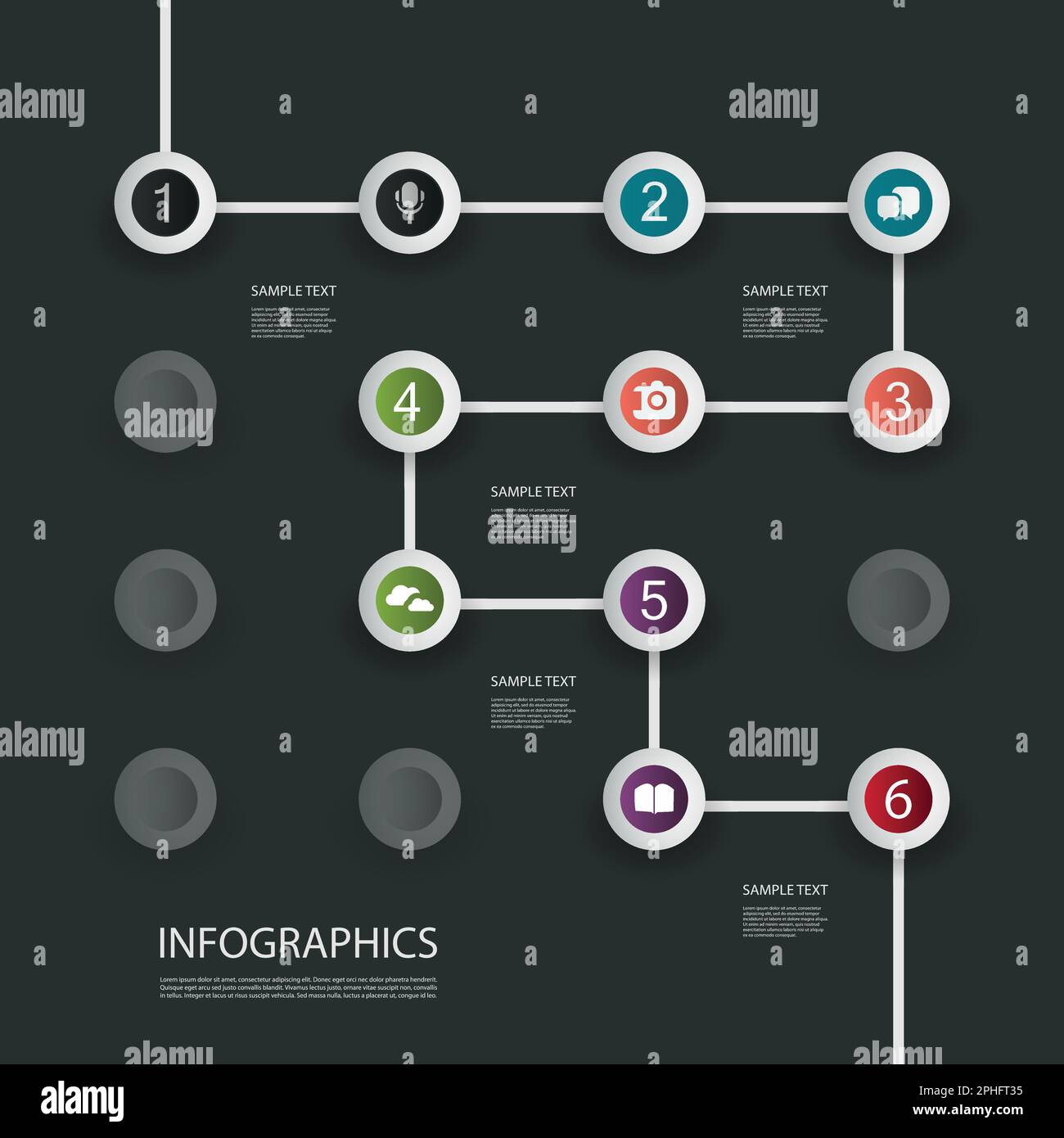 Minimal Infographics Design - Timeline Stock Vector Image & Art - Alamy
