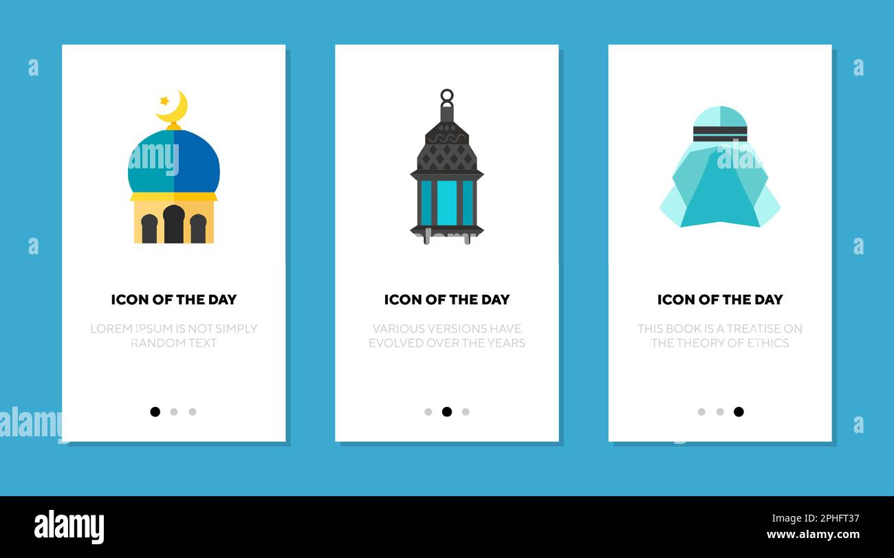 Muslim symbols flat icon set Stock Vector Image & Art - Alamy