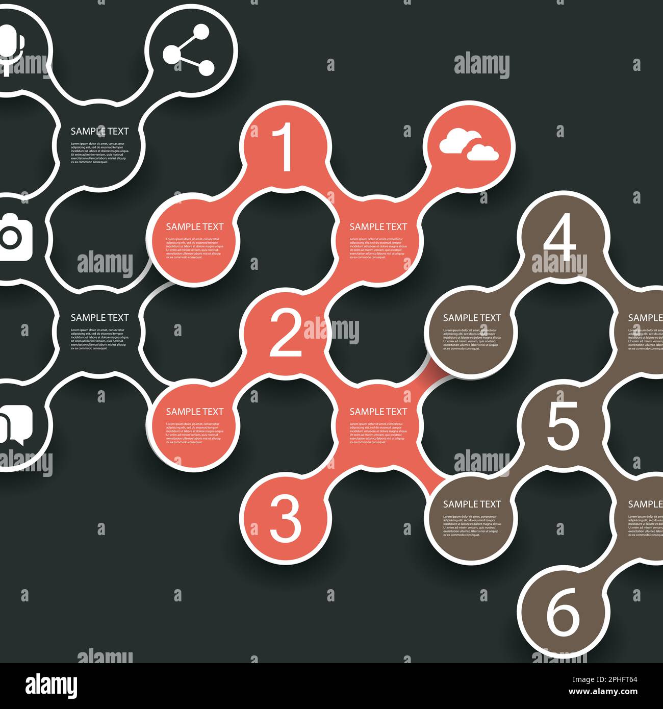 Minimal Infographics Design - Connections Stock Vector Image & Art - Alamy