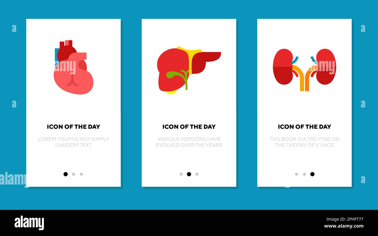 Biology flat icon pack hi-res stock photography and images - Alamy