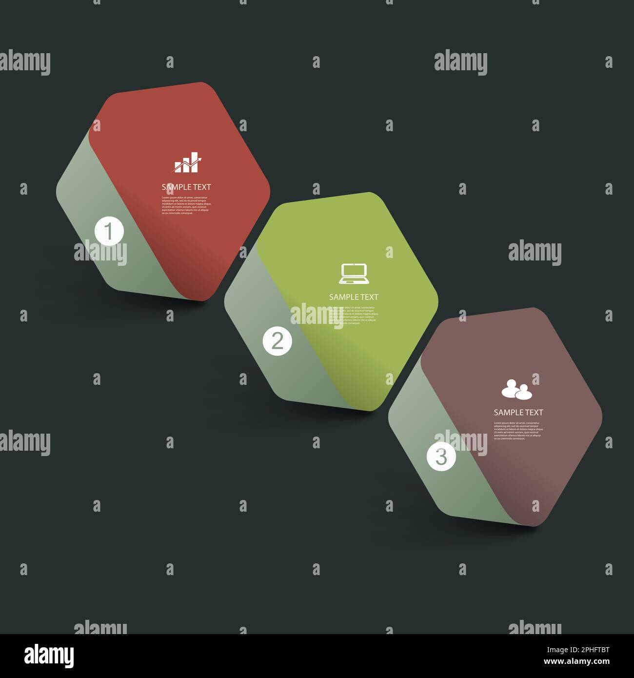 Hexagonal vector labels Stock Vector Images - Alamy