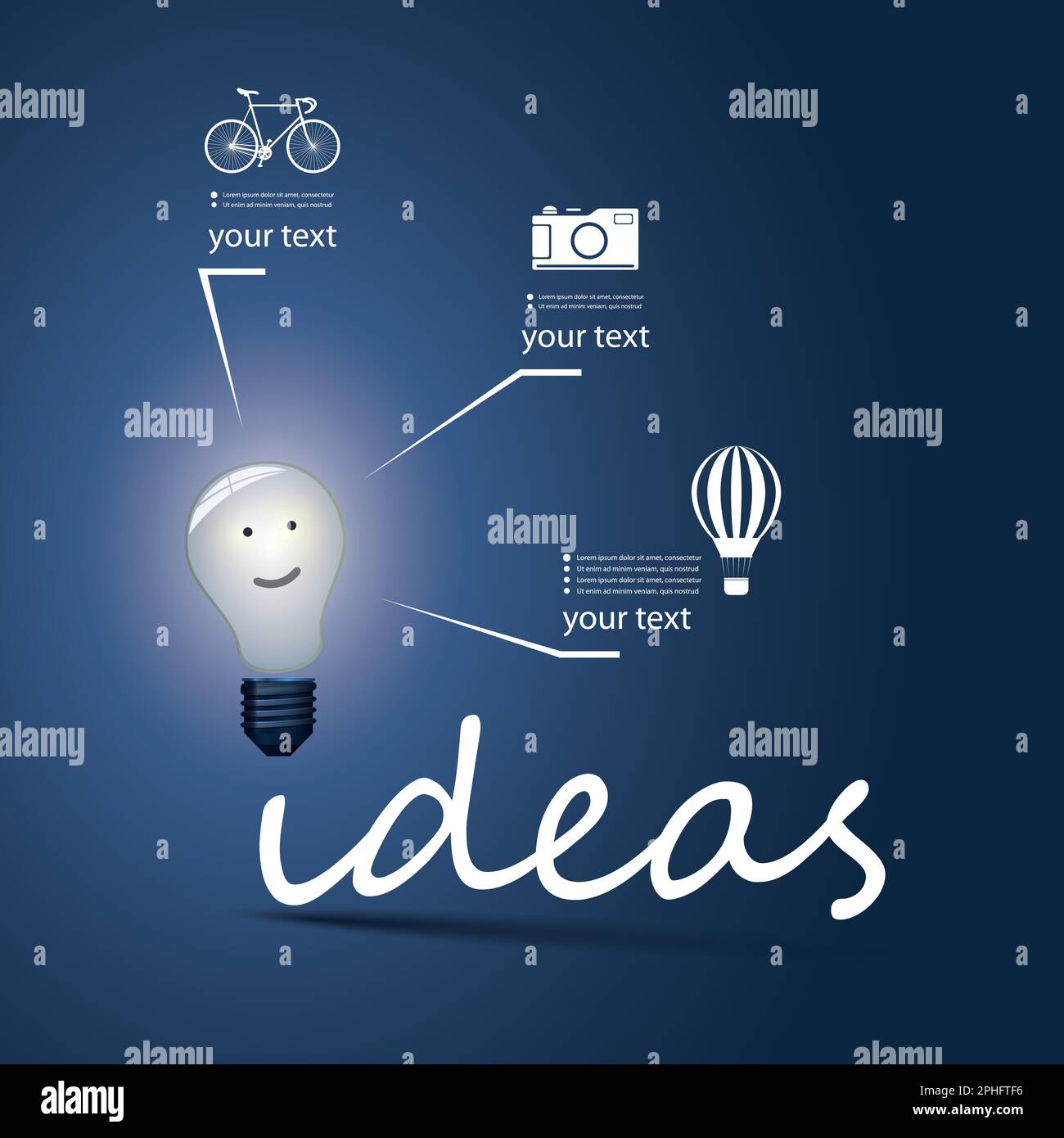 Positive thinking smiley Stock Vector Images - Alamy