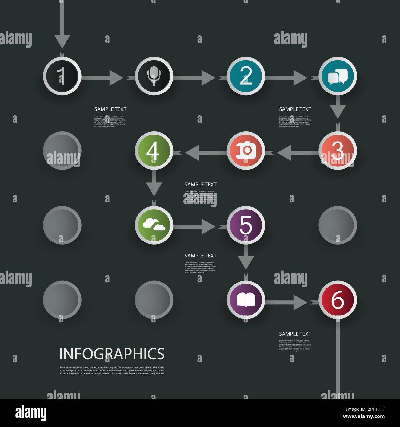 Minimal Infographics Design - Timeline Stock Vector Image & Art - Alamy