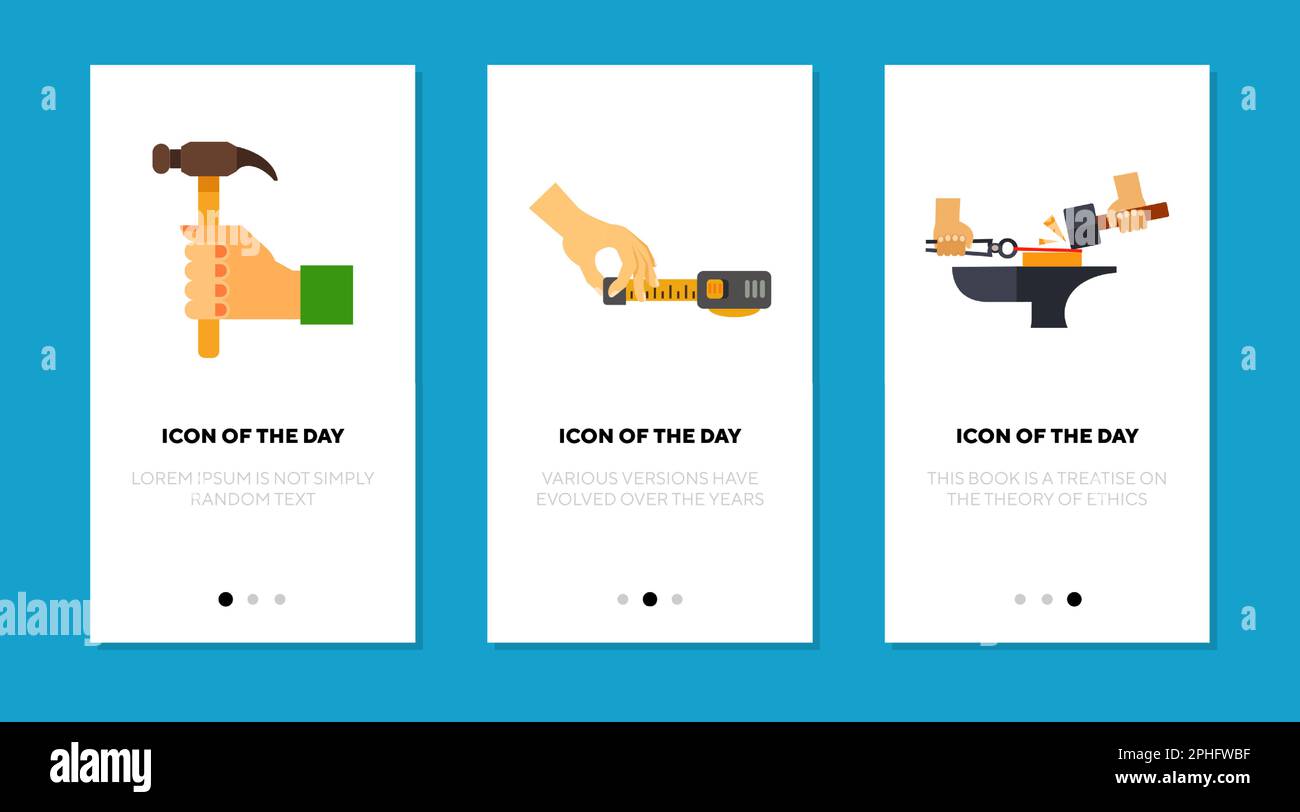 Master craftsman flat icon set Stock Vector Image & Art - Alamy