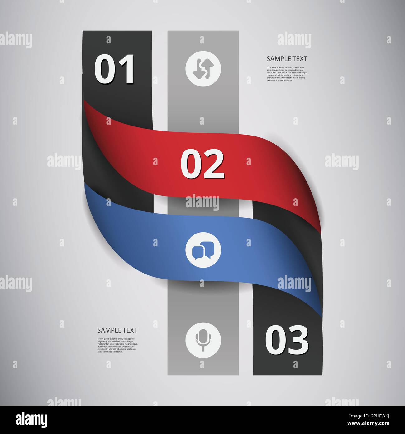 Paper Ribbon Infographics Design Stock Vector Image & Art - Alamy