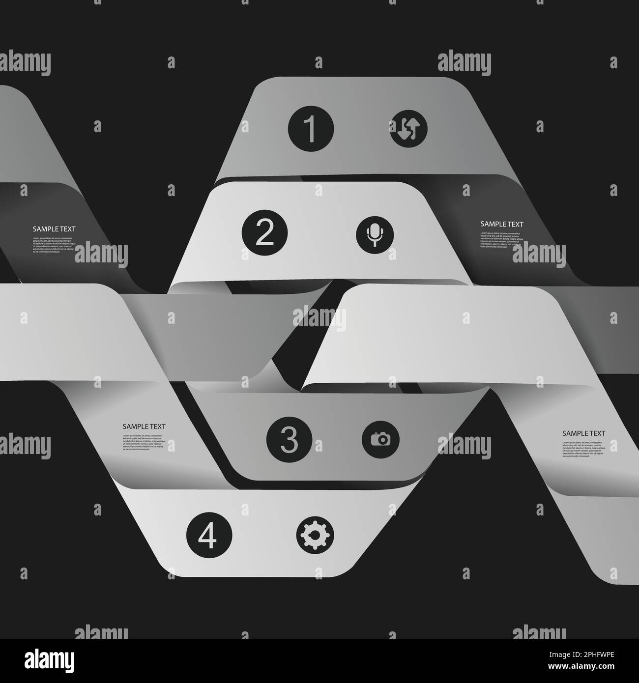 Infographic Design - Paper Ribbons Stock Vector Image & Art - Alamy