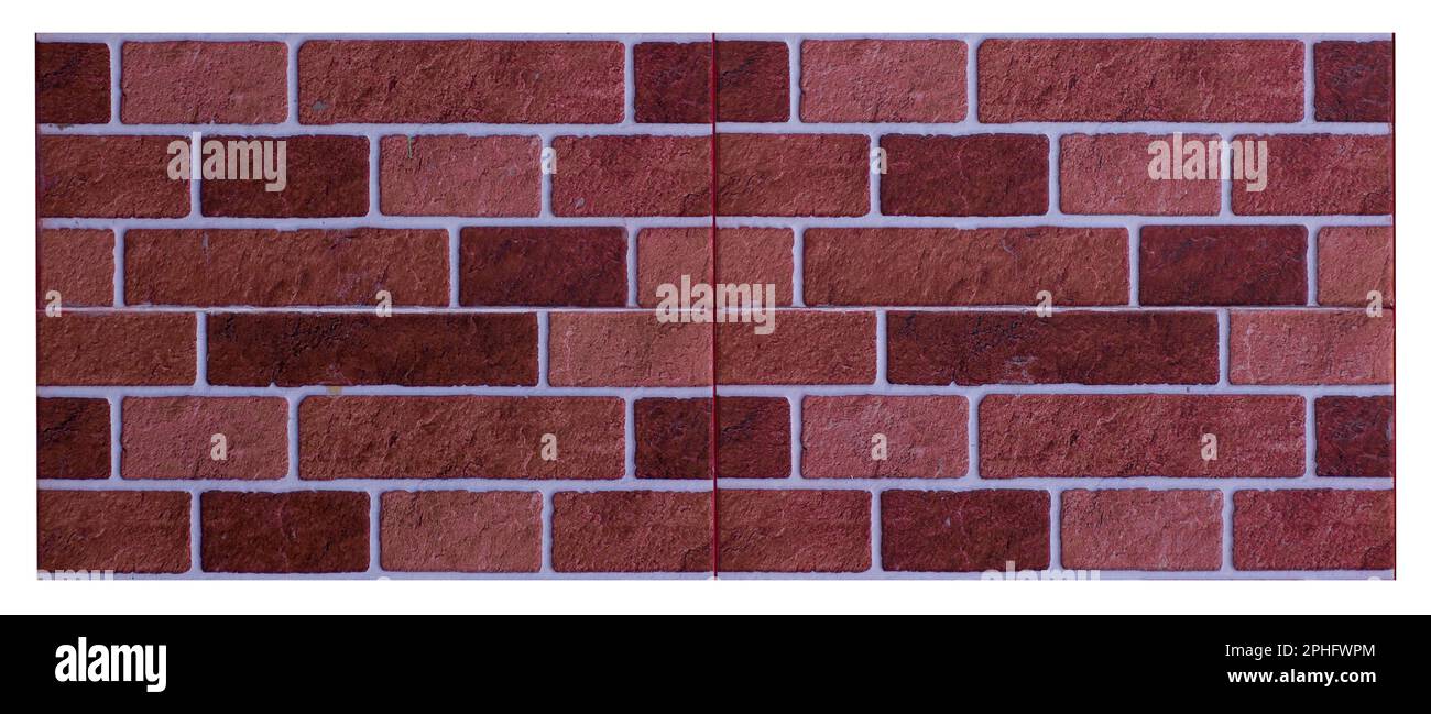 red brick walls, with real colors and precise sizes ready to be used as ...
