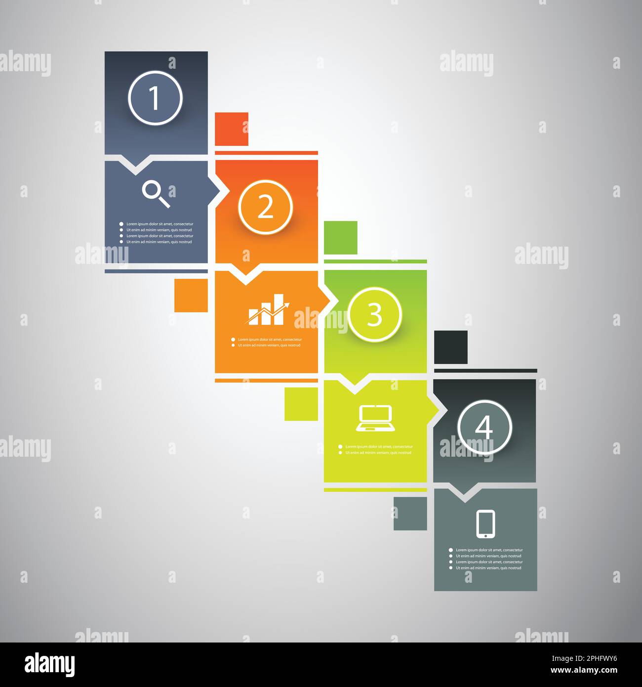 Orange flowchart design Stock Vector Images - Alamy