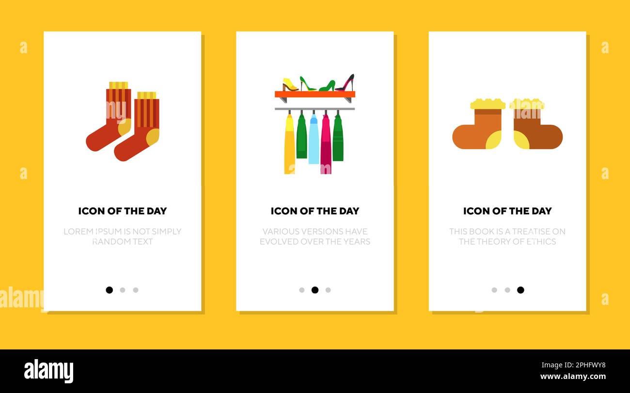 Socks icon pack Stock Vector Images - Alamy