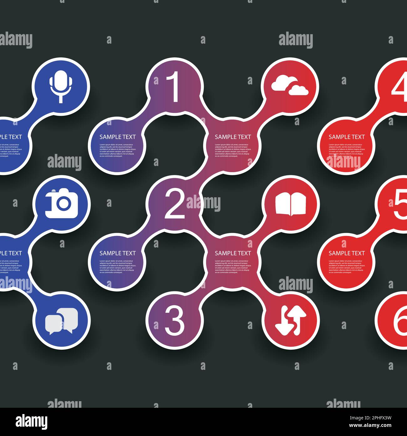 Minimal Infographics Design - Connections Stock Vector Image & Art - Alamy