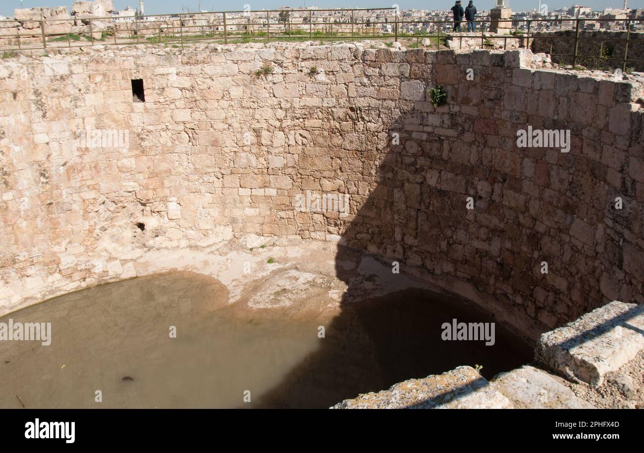 The Open Cistern (Birka) , 730 AD , the Citadel, Amman, Jordan Stock ...