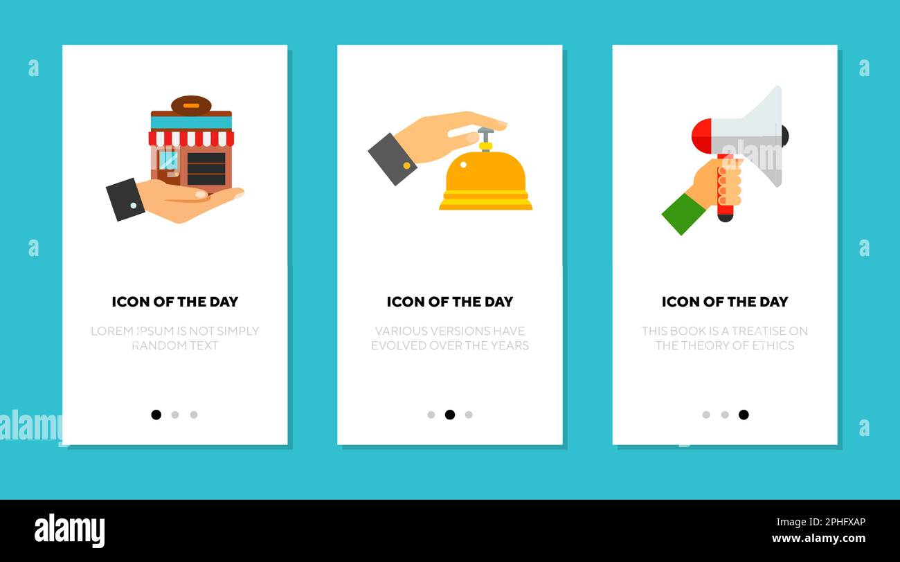 Customer orientation flat icon set Stock Vector Image & Art - Alamy