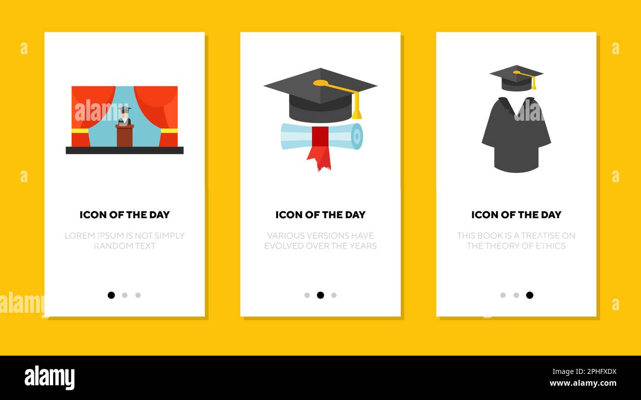Graduation ceremony presentation Stock Vector Images - Alamy