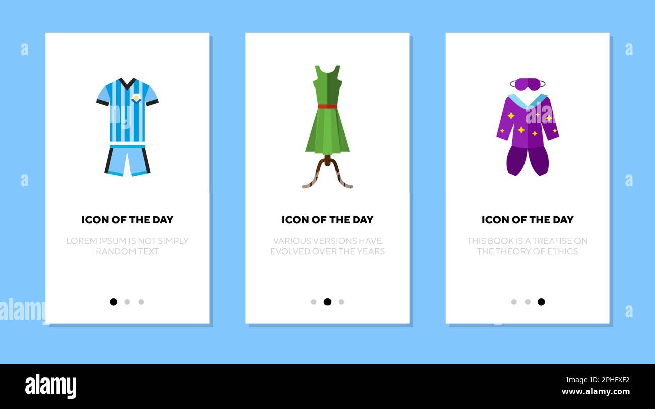 Comfort clothes flat icon set Stock Vector Image & Art - Alamy