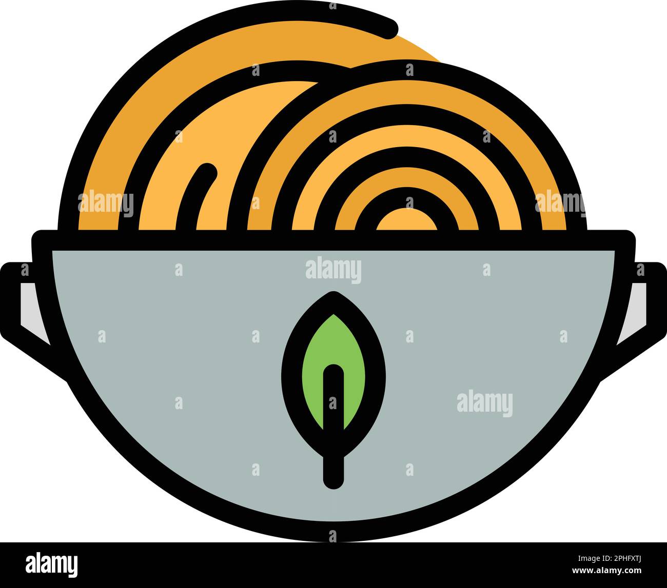 Spicy korean food icon. Outline Spicy korean food vector icon for web ...