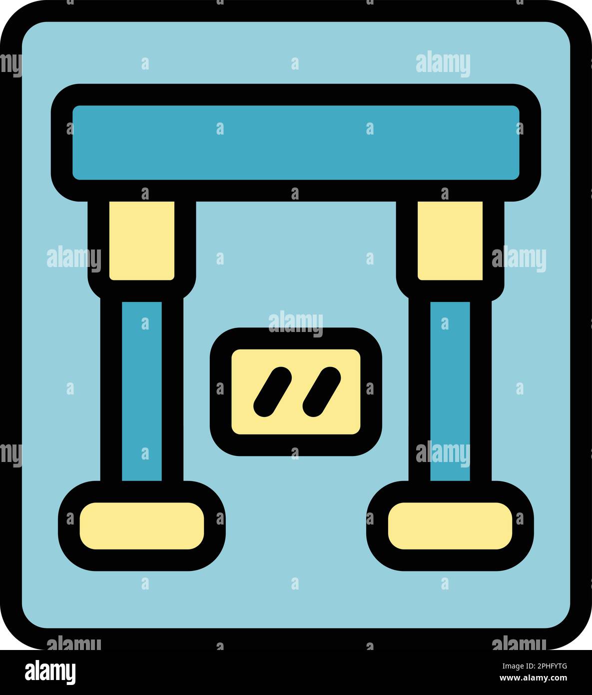 Emergency breaker icon. Outline Emergency breaker vector icon for web ...