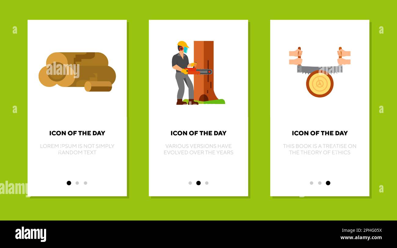 Woodman cartoon hi-res stock photography and images - Alamy