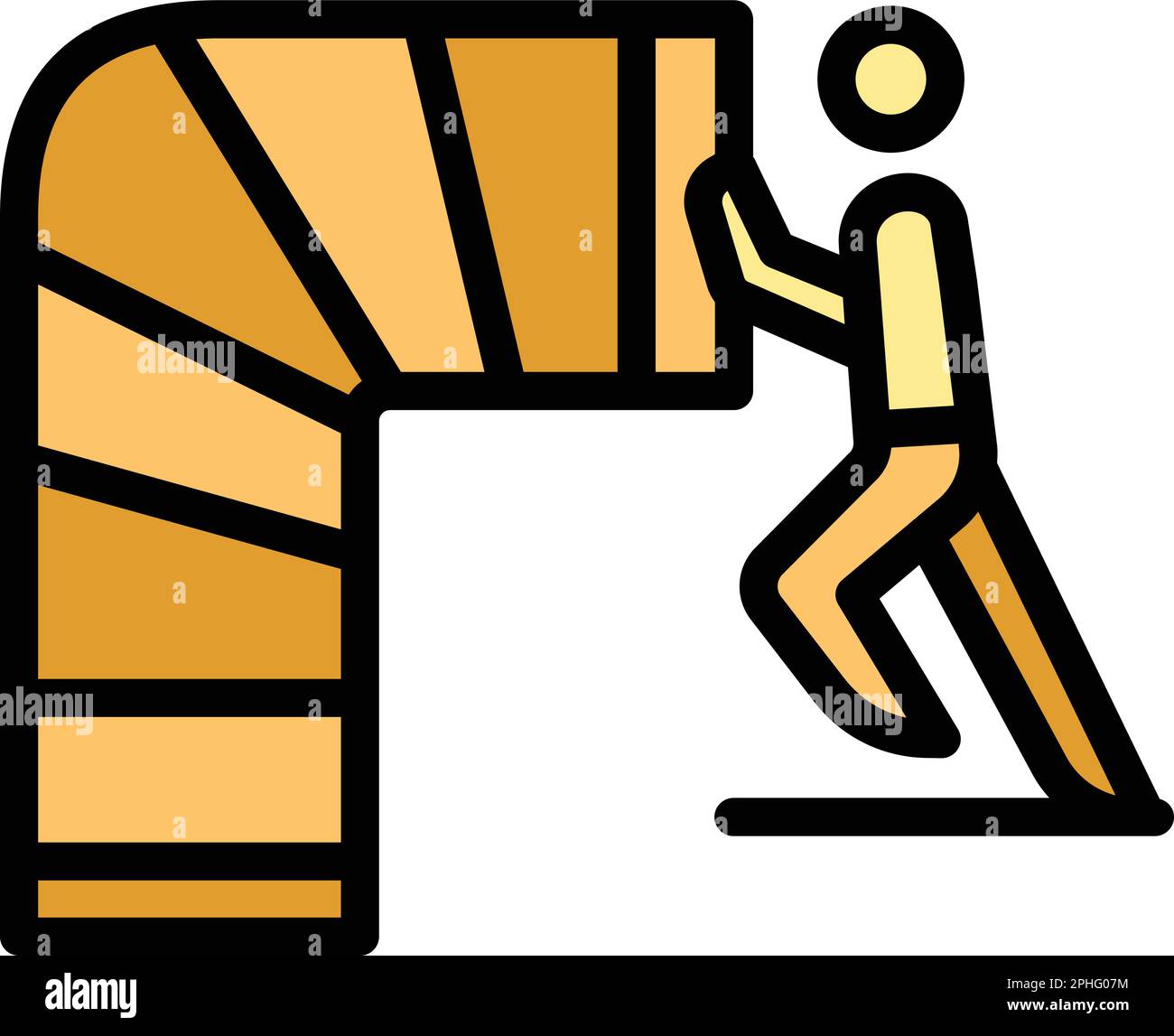 Evacuation air channel icon. Outline Evacuation air channel vector icon ...