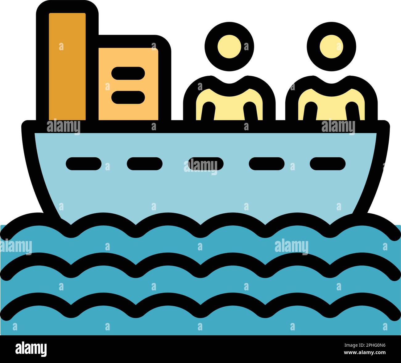Flood Evacuation Icon Outline Flood Evacuation Vector Icon For Web