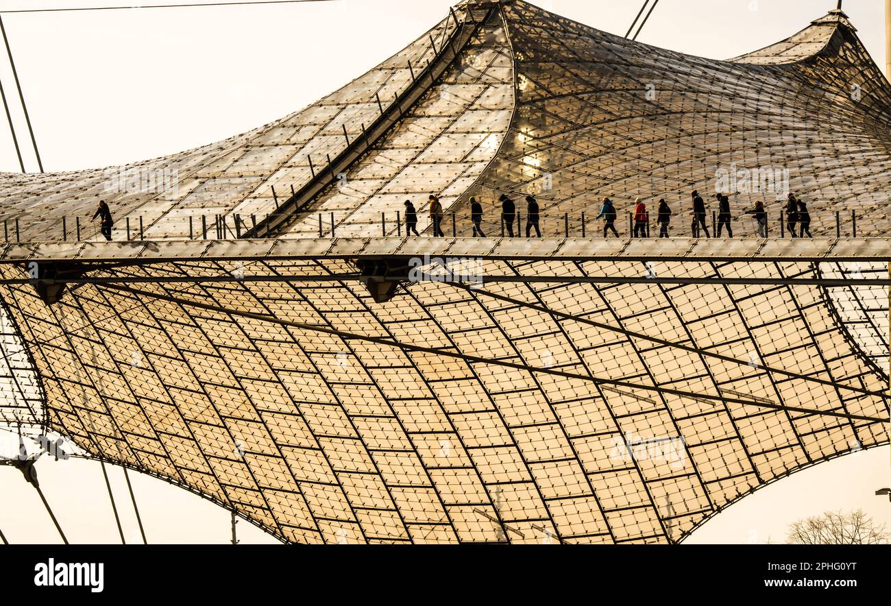 Munich, Germany. 28th Mar, 2023. Participants in a guided tour of the ...