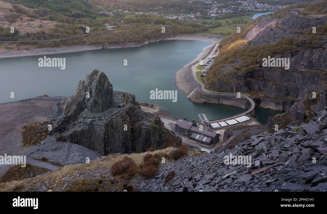 Dinorwig power station or the Electric Mountain Hydroelectic station in ...