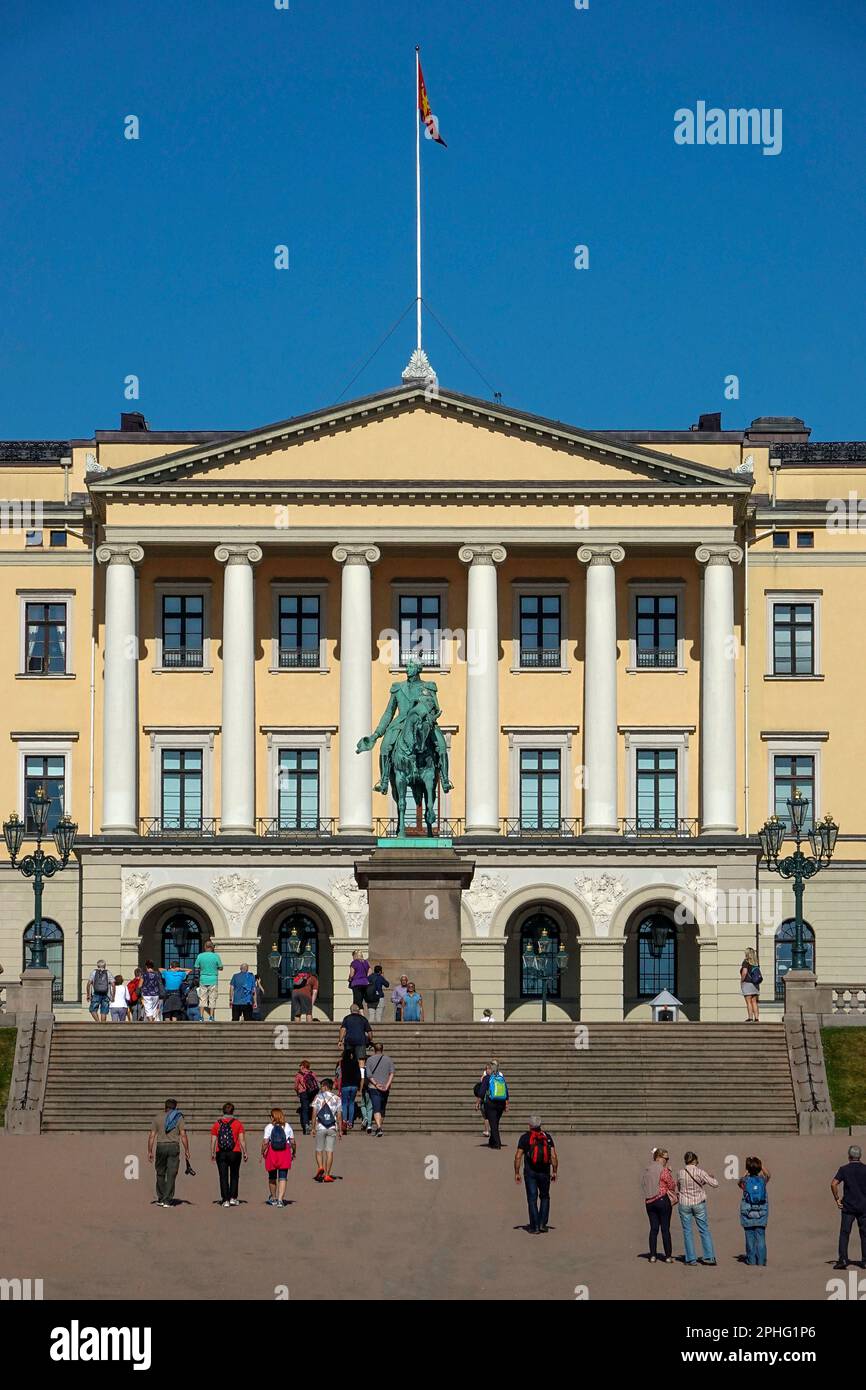 Norway, Oslo, The Royal Palace in Oslo was built in the first half of ...