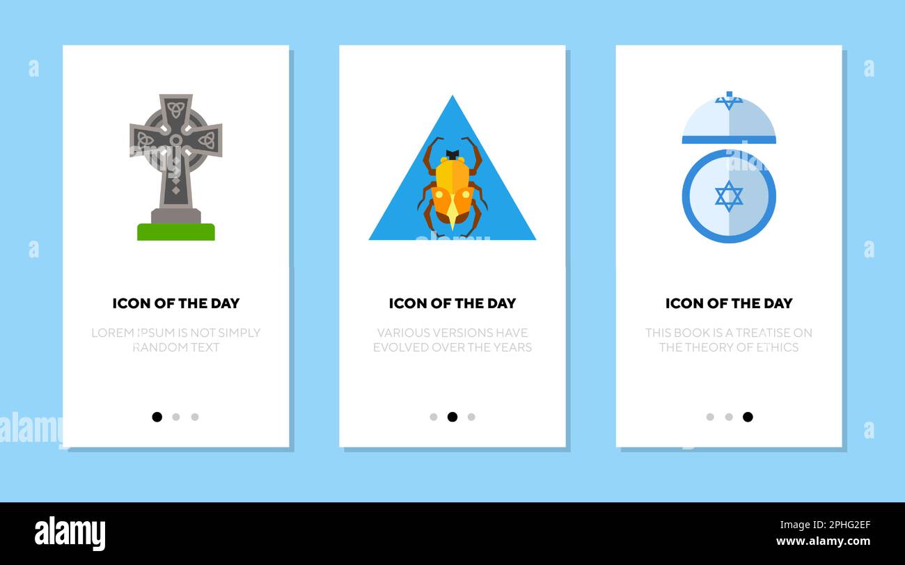 Religious symbols flat icon set Stock Vector Image & Art - Alamy