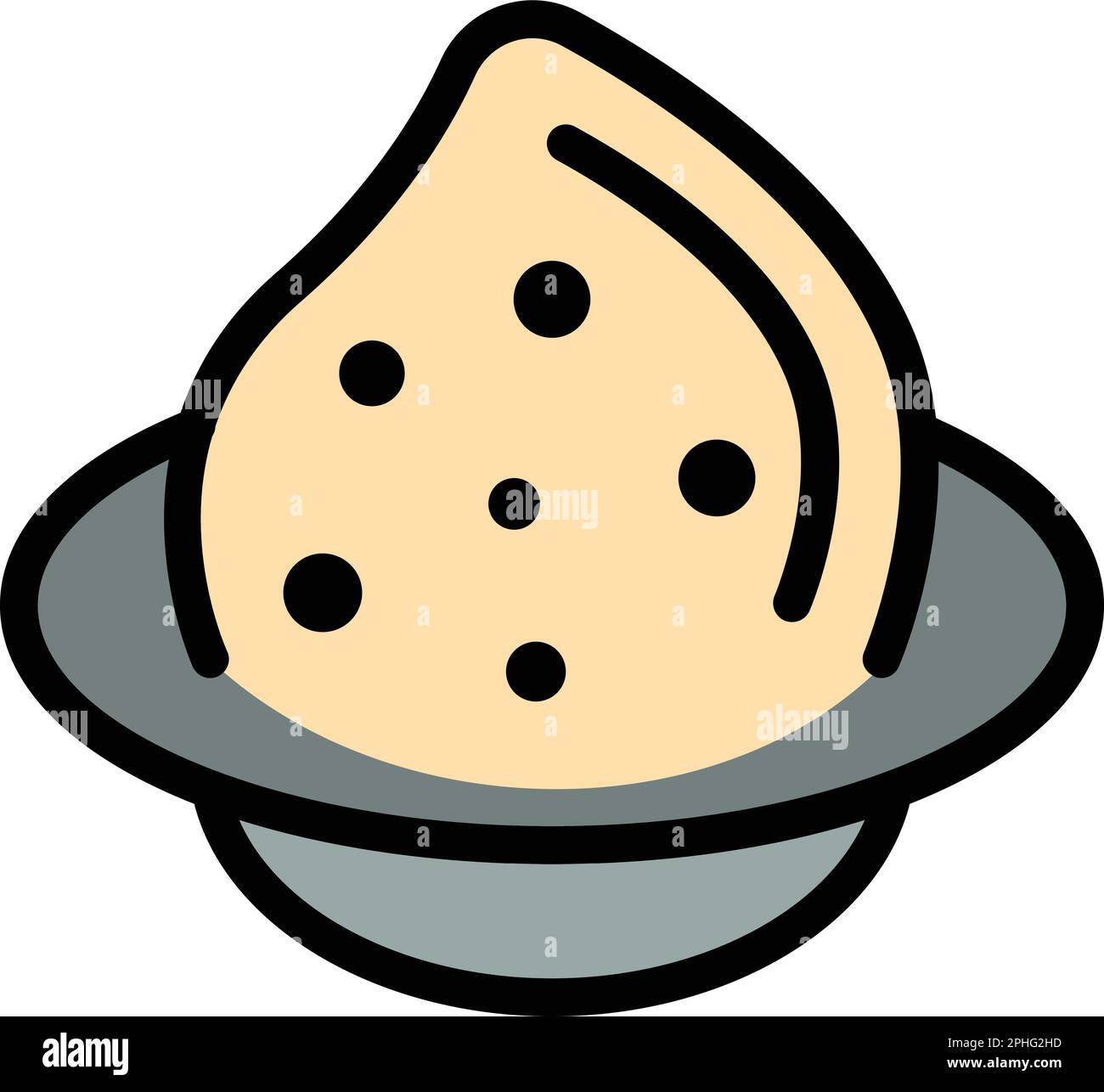 Oriental wasabi icon. Outline Oriental wasabi vector icon for web ...