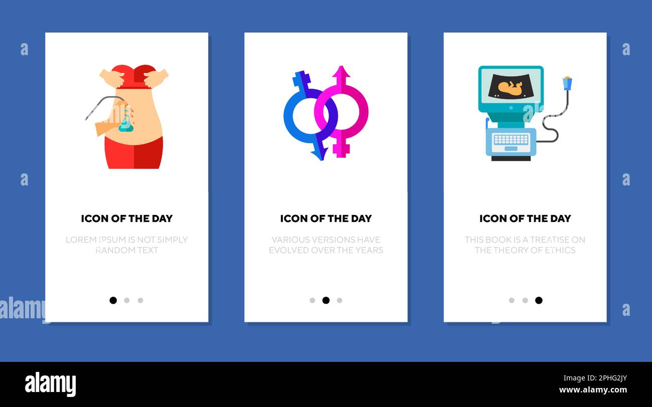 Pregnancy flat icon pack Stock Vector Images - Alamy