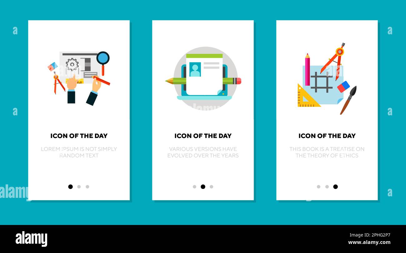 Architect concept tools cartoon hi-res stock photography and images - Alamy