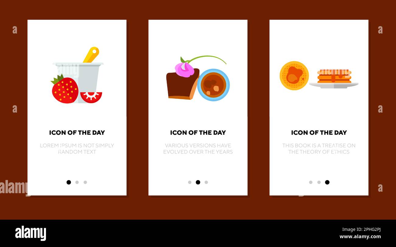 Homemade dessert flat icon set Stock Vector Image & Art - Alamy