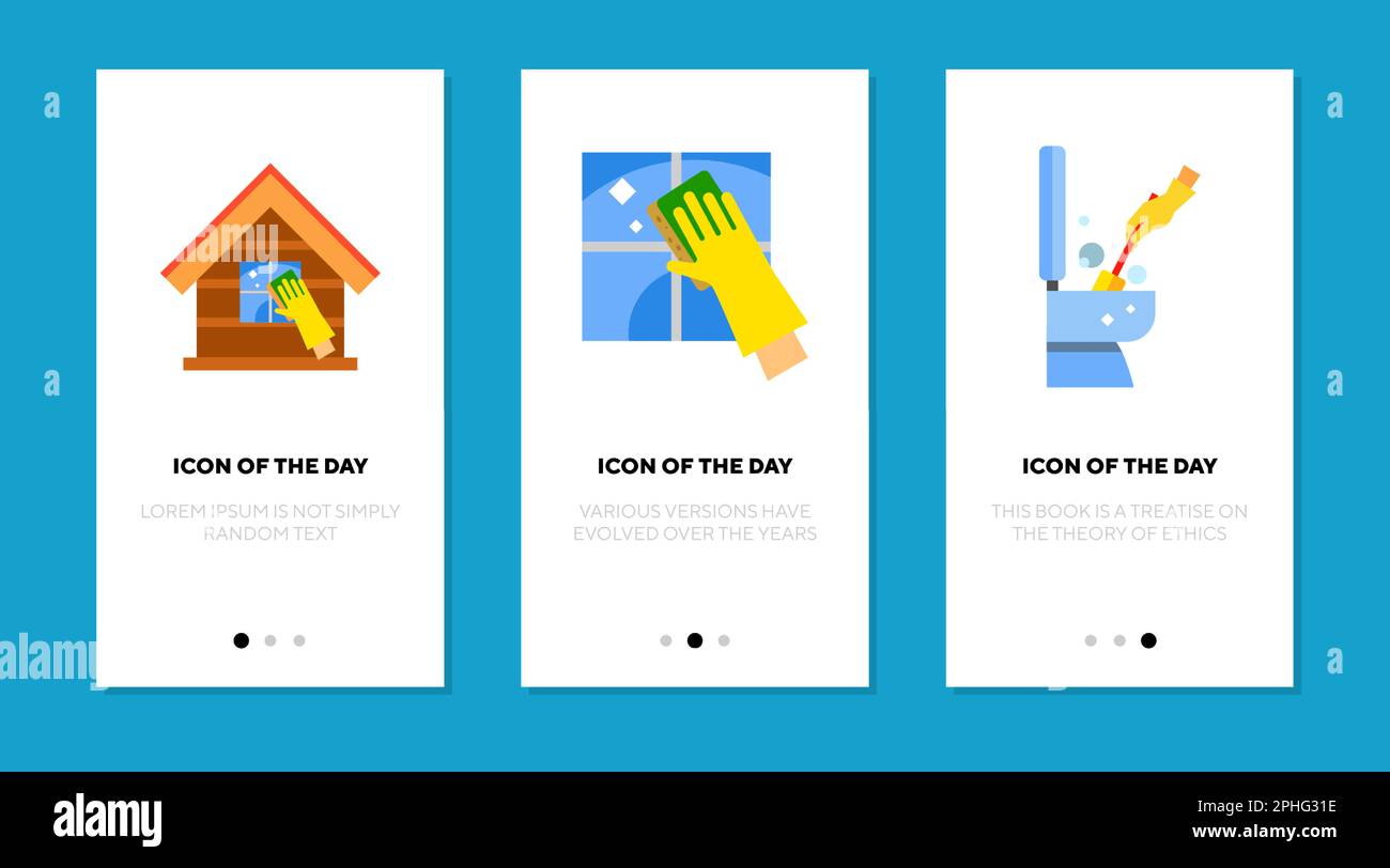 Household chores flat icon set Stock Vector Image & Art - Alamy