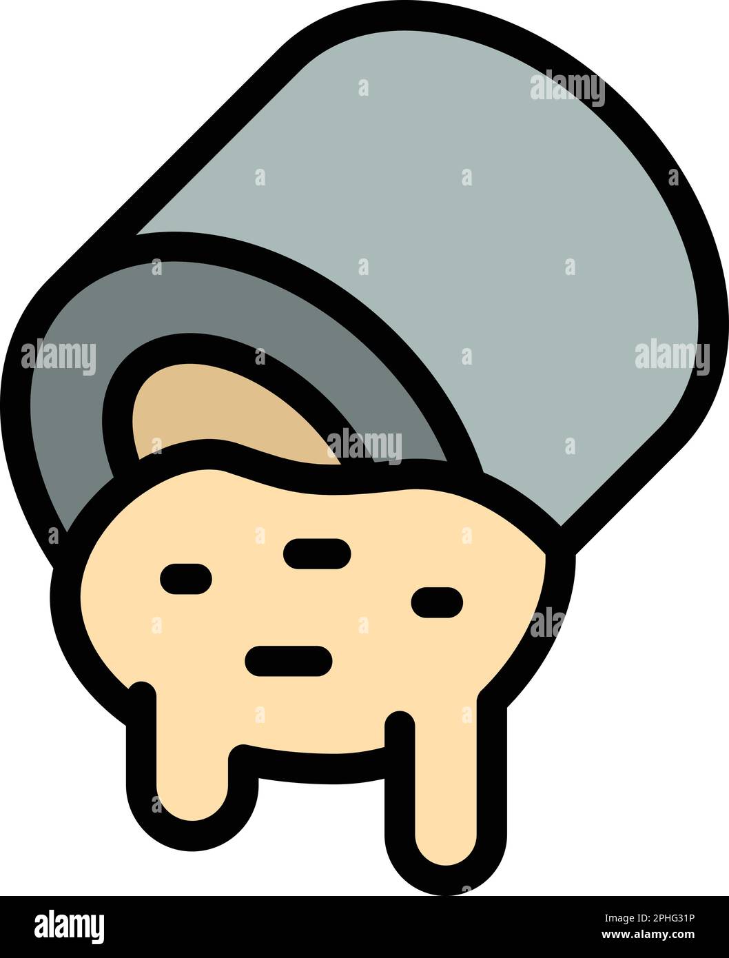 Roll wasabi icon. Outline Roll wasabi vector icon for web design ...