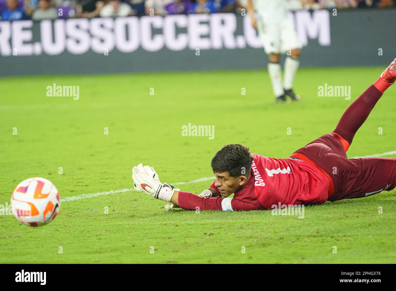 Orlando, Florida, March 27, 2023, El Salvador Goalkeeper Mario Gonzalez ...