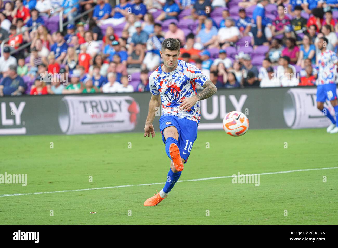 Orlando, Florida, March 27, 2023, USA Captain Christian Pulisic #10 ...