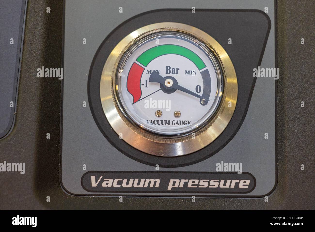 Vacuum Pressure Gauge Bar Scale Garage Equipment Machine Stock Photo ...