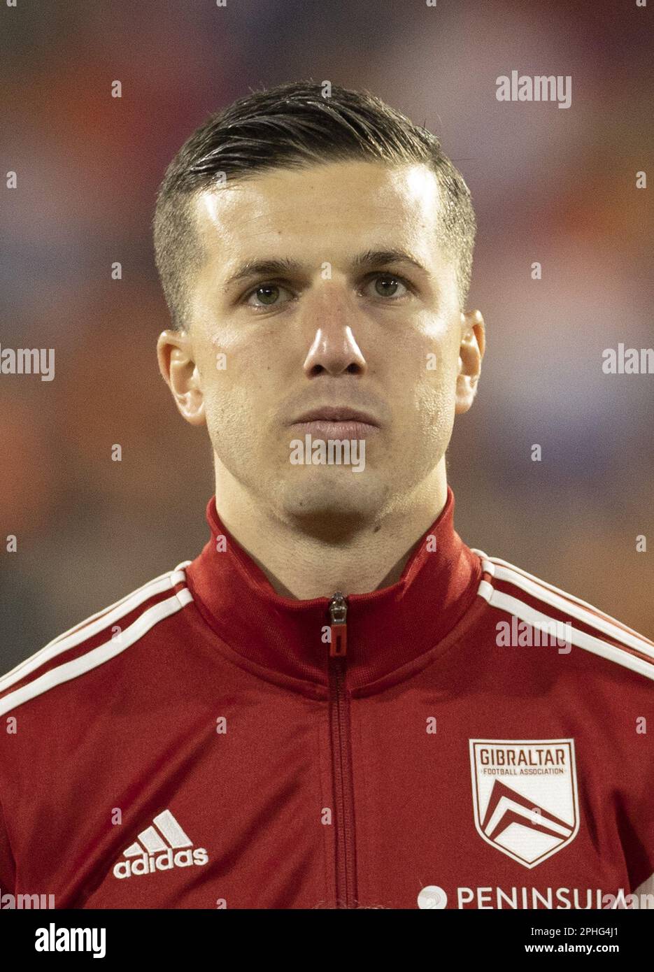 ROTTERDAM - Jayce Olivero of Gibraltar during the UEFA European ...
