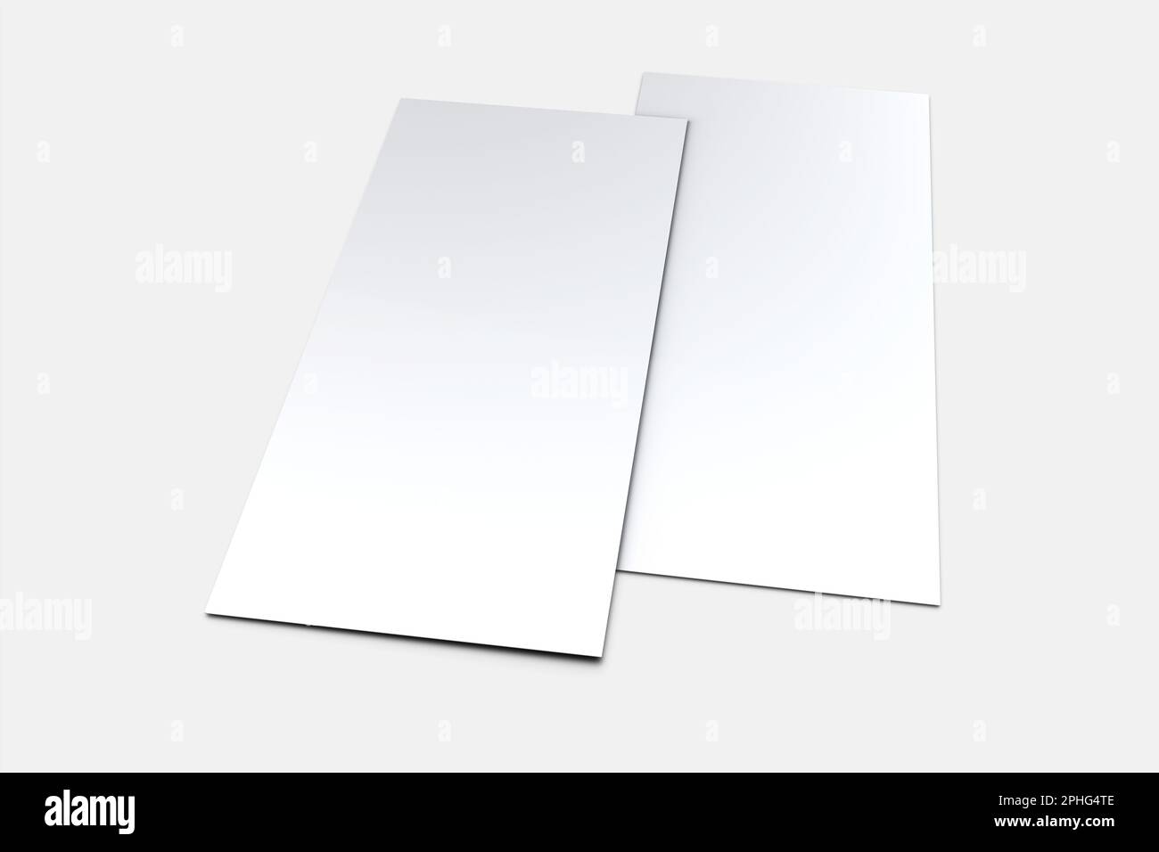 Rack Card 3D Rendering on Isolated Background for Events and ...