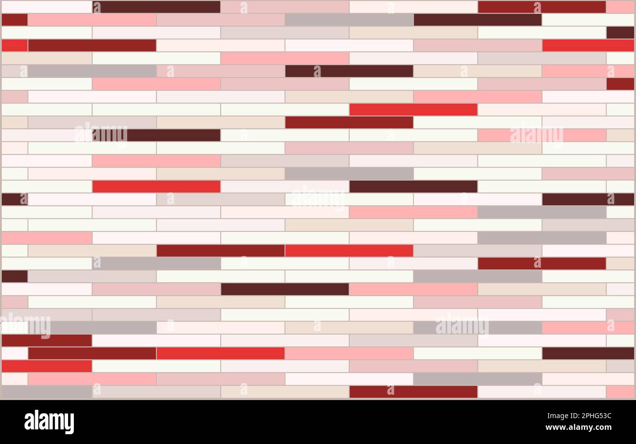 Abstract empty background red brick wall. Modern vector blocks with ...