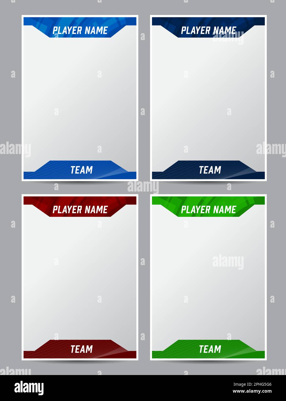Sport Player Trading Card Frame Border Template Set Design Flyer Stock Sport Player Trading Card Frame Border Template Set Design Flyer Stock