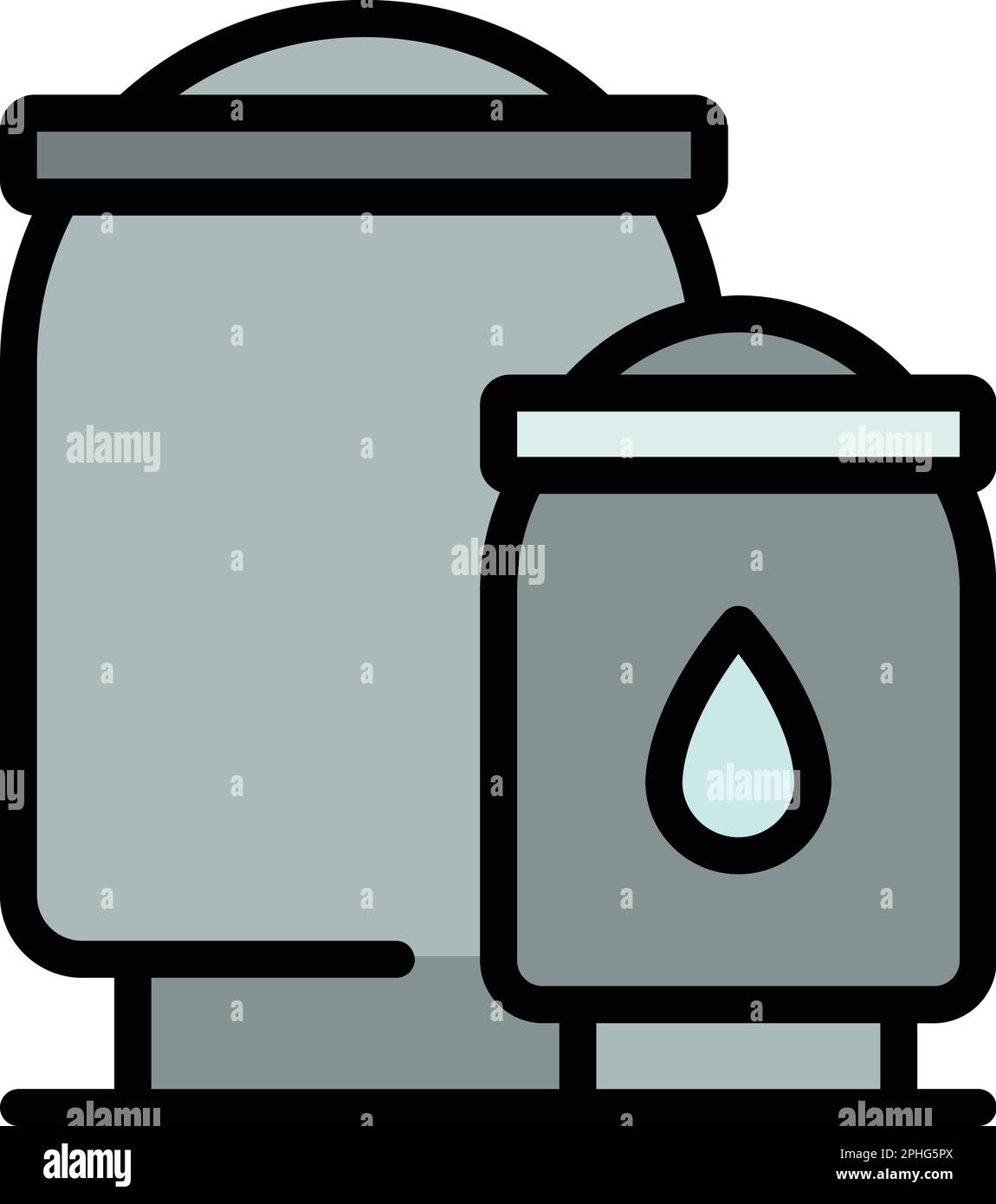 Oil storage icon. Outline Oil storage vector icon for web design ...