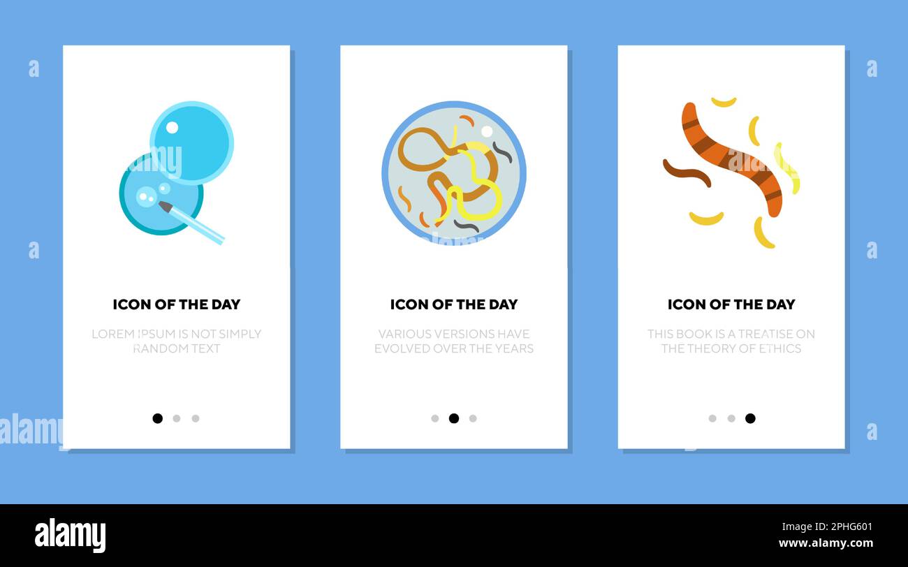 Microscope examination flat icon set Stock Vector Image & Art - Alamy