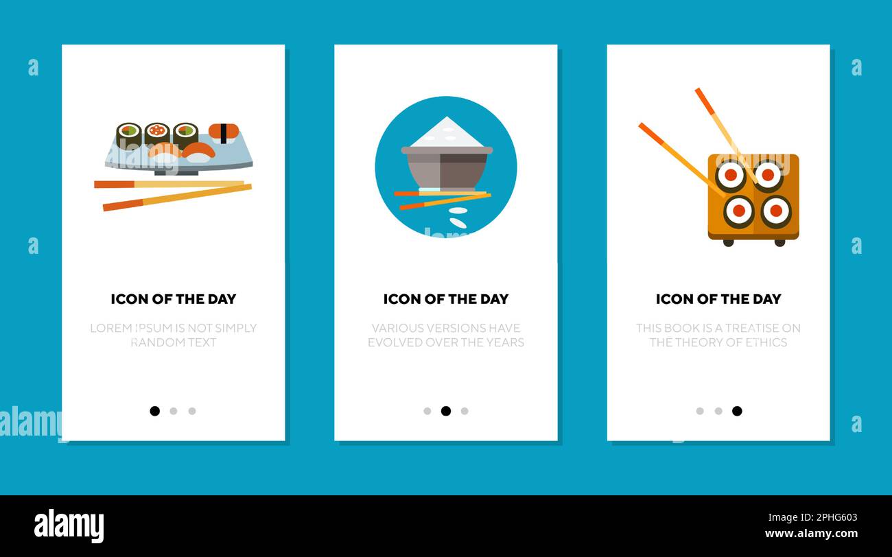 Colorful sushi rolls Stock Vector Images - Alamy