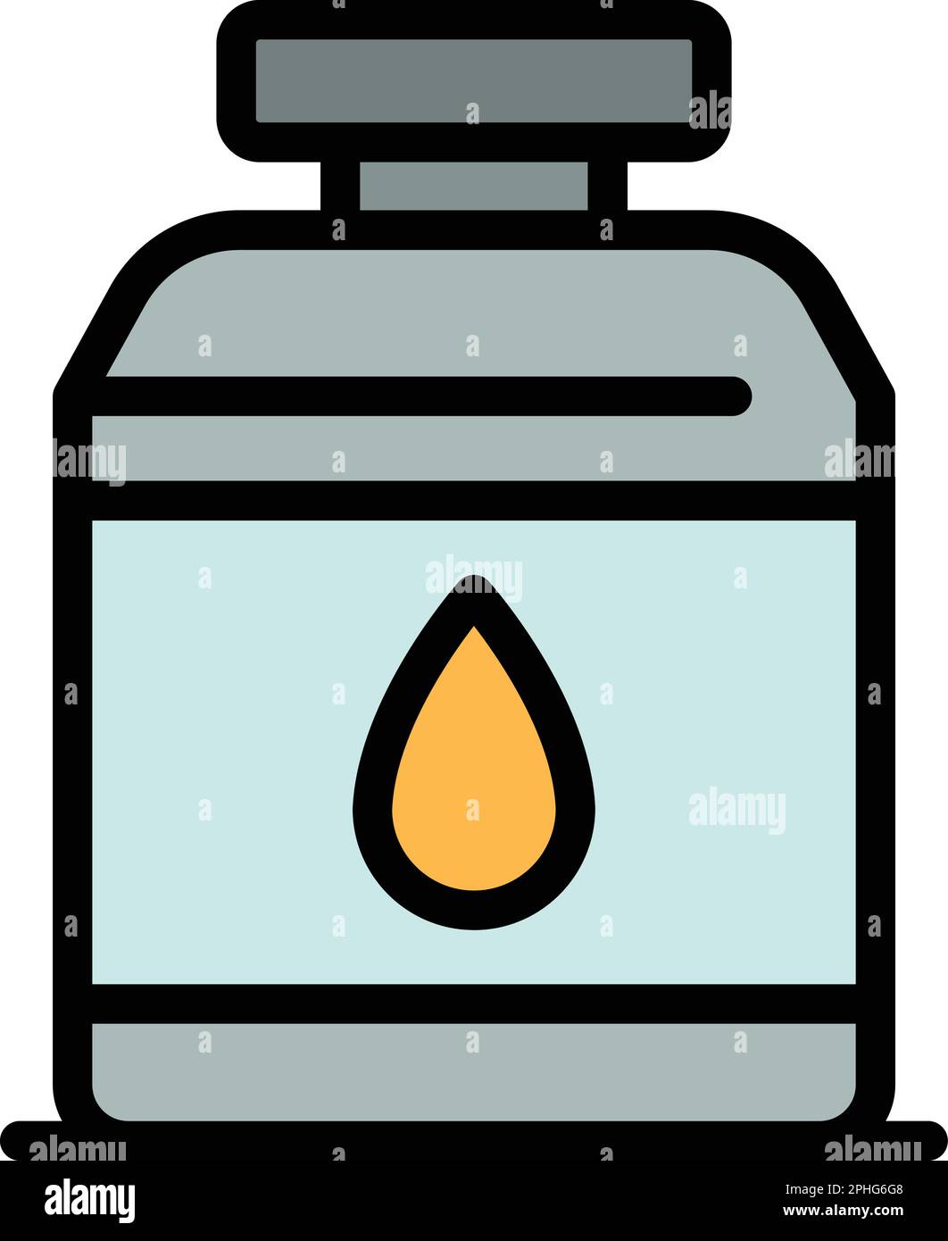 Oil storage icon. Outline Oil storage vector icon for web design ...
