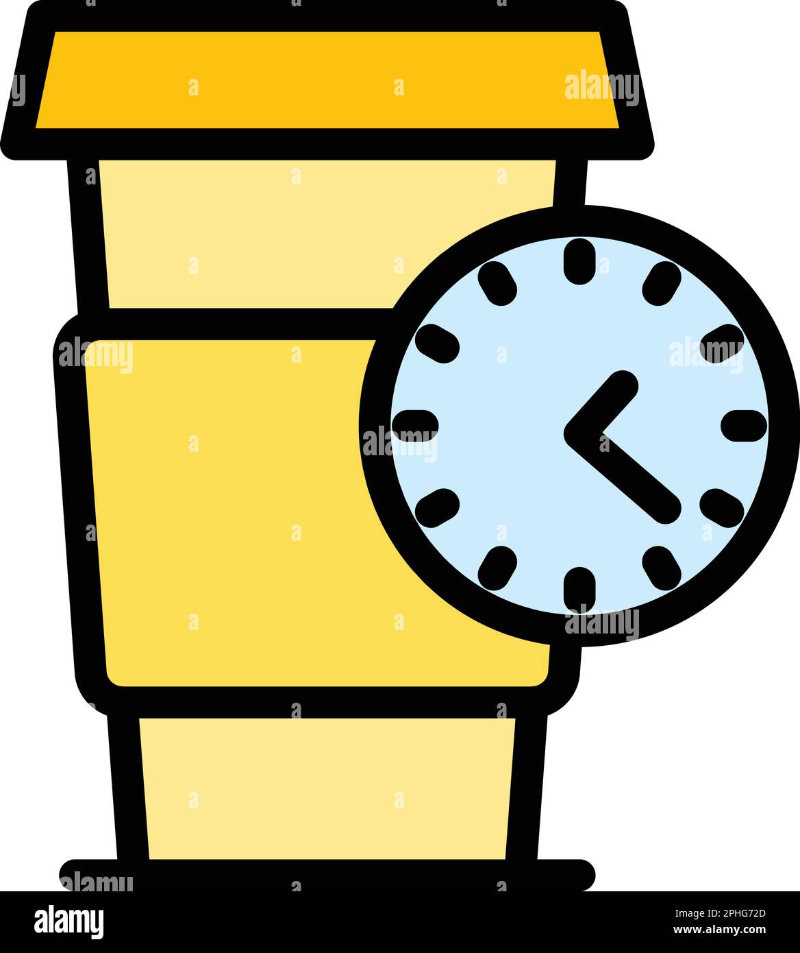 Coffee jet lag icon. Outline Coffee jet lag vector icon for web design ...