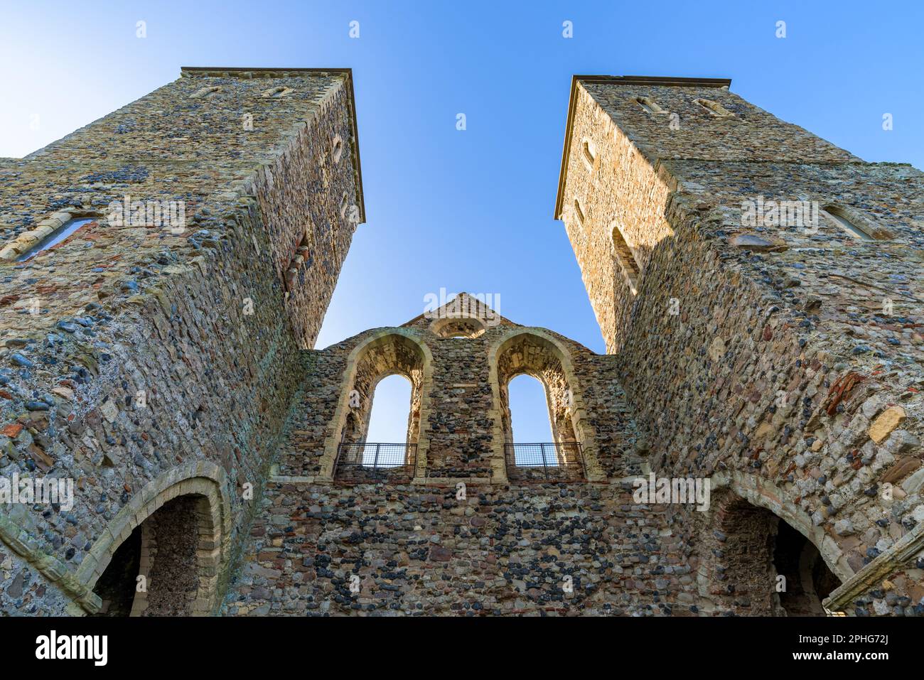 Reculver Towers and Park, near Herne Bay in Kent, England Stock Photo ...